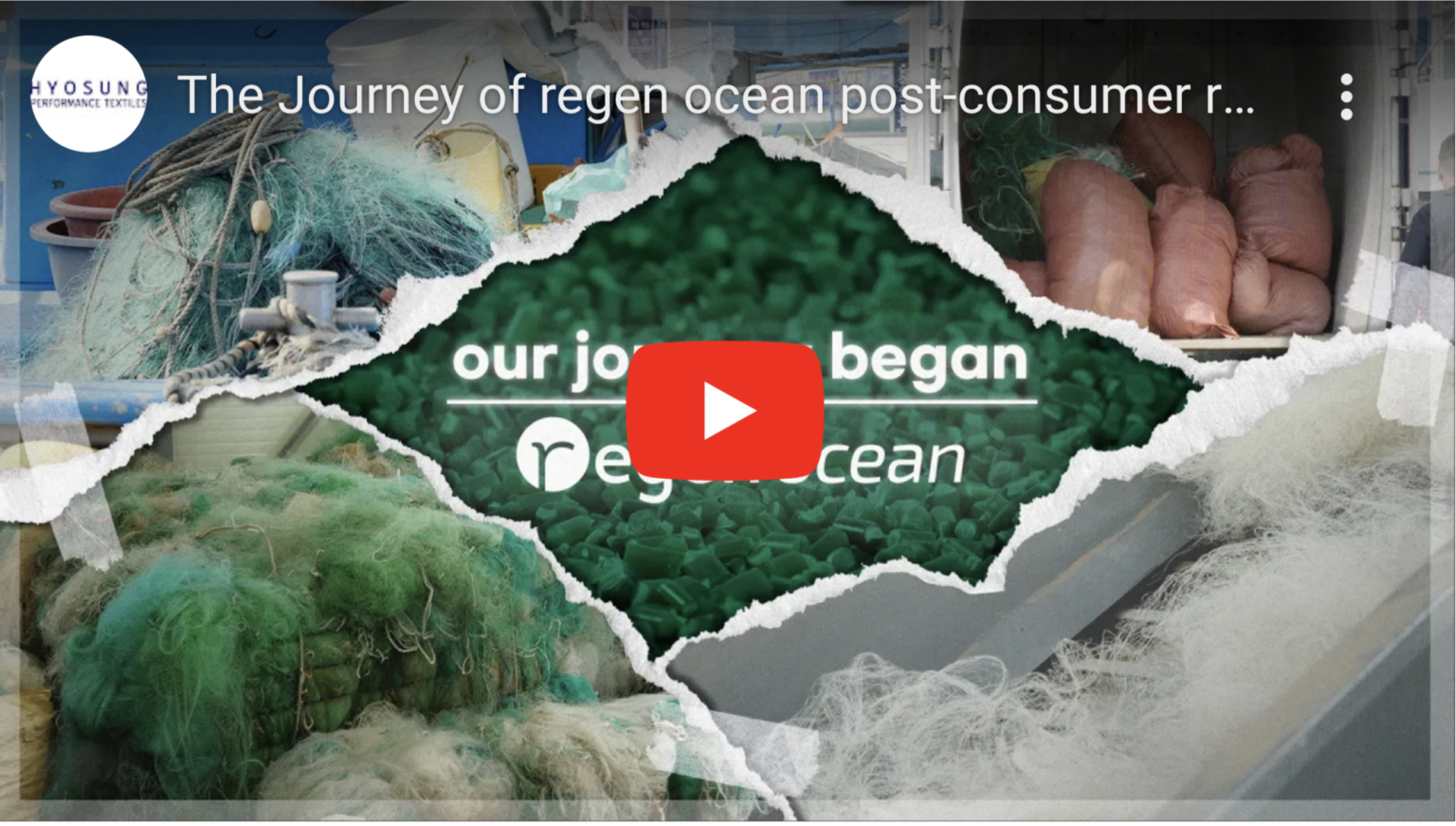 Hyosung presents Journey of regen ocean post-consumer nylon video